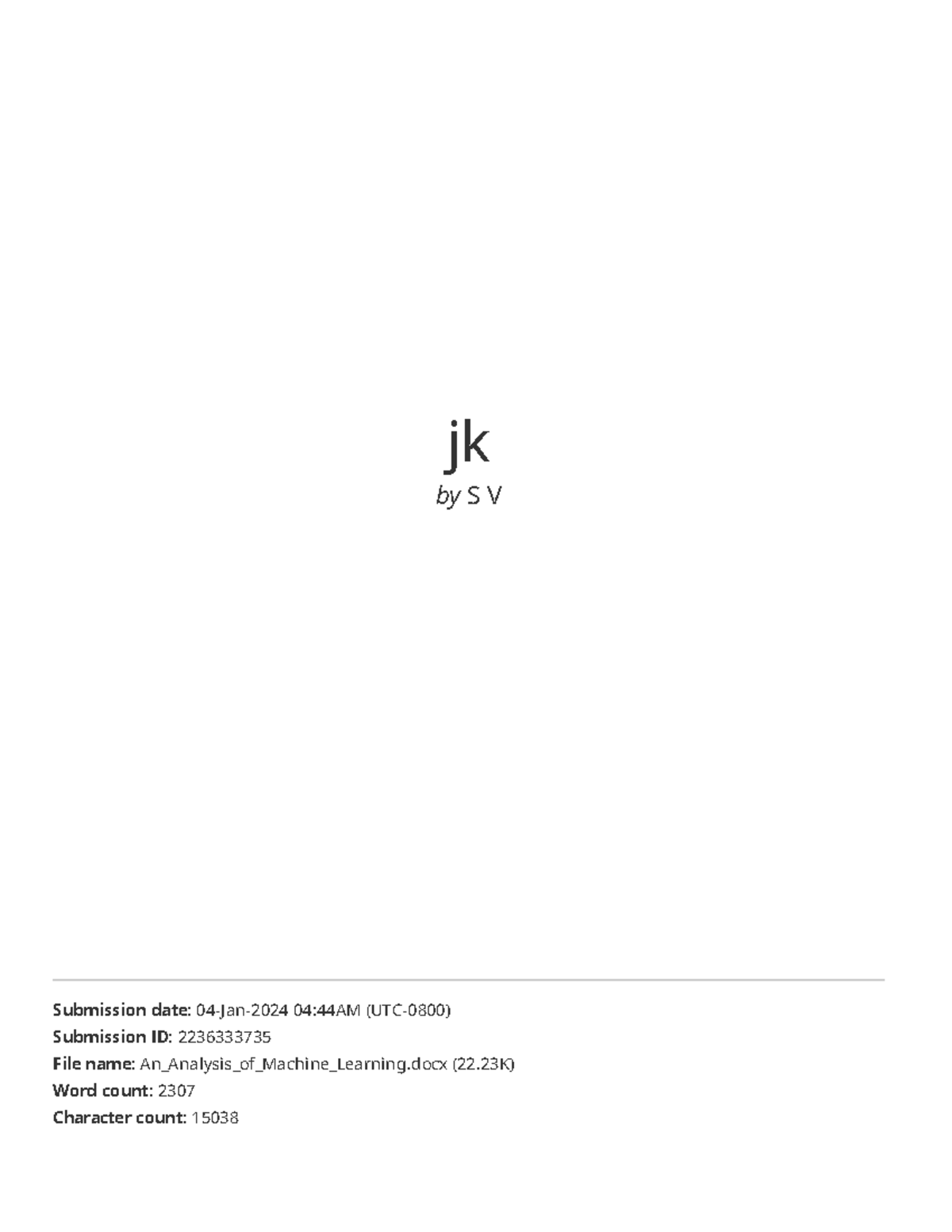 Jk - notes - jk by S V Submission date: 04-Jan-2024 04:44AM (UTC-0800 ...