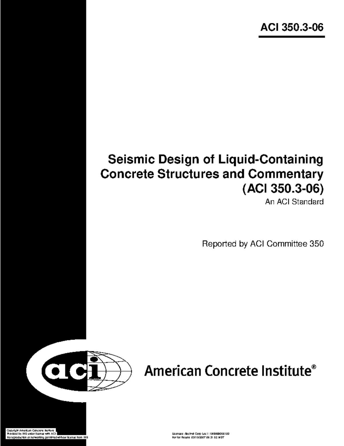 ACI-350 3-06 Seismic Design of Liquid-Co - ACI 350- Seismic Design of ...