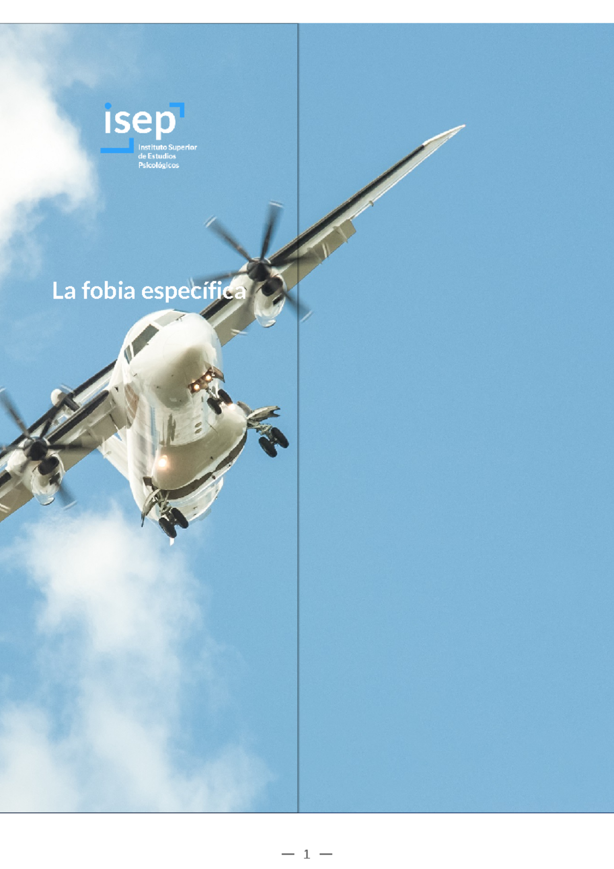 Fobia Especifica - informes y tareas - La fobia específica MTPC M06 ...