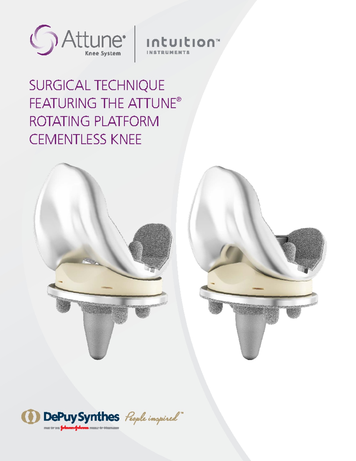 Dsusjrc 07150917 Rev 3 Attune Cementless Surgical Technique - SURGICAL ...
