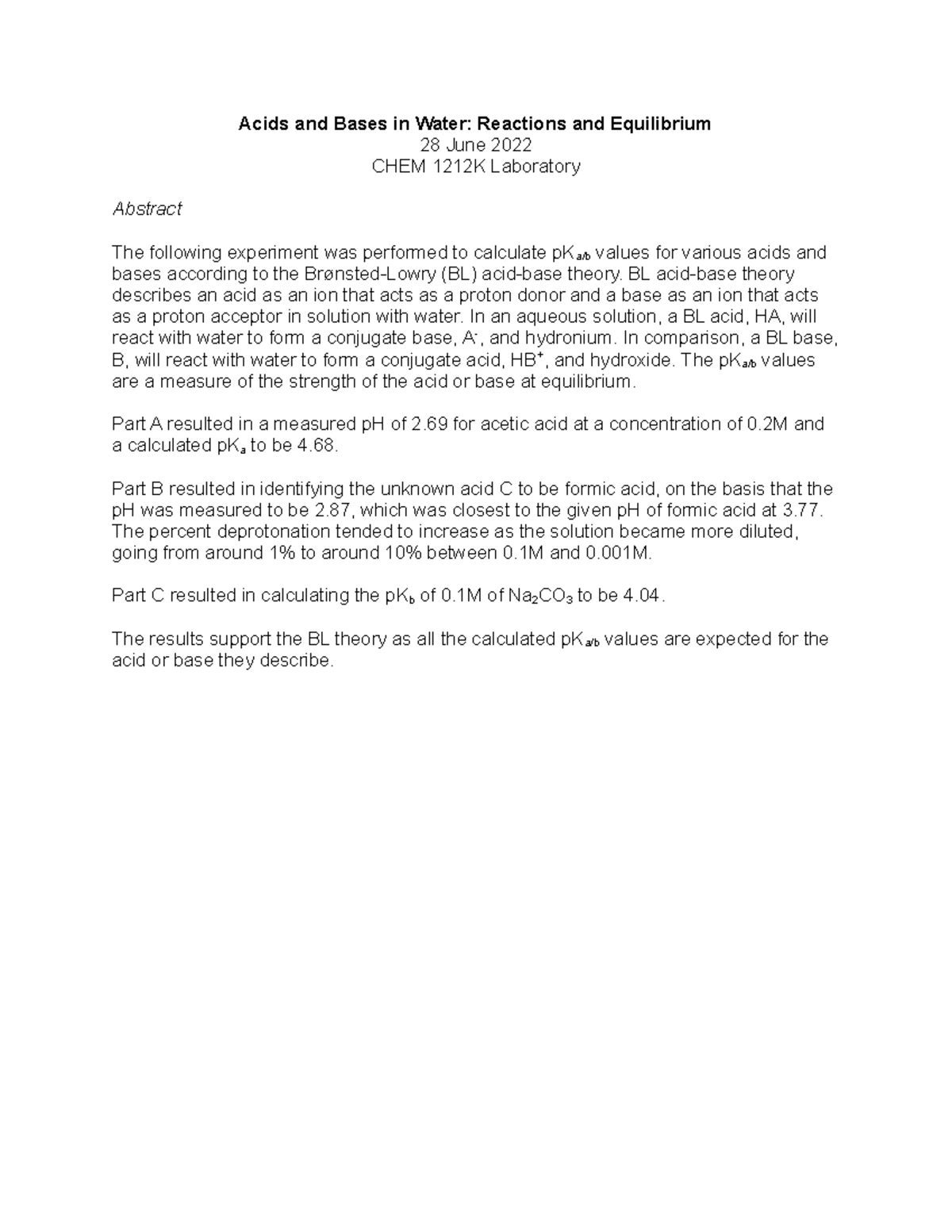 Post-lab Template Acids and Bases (1212K) - Acids and Bases in Water ...