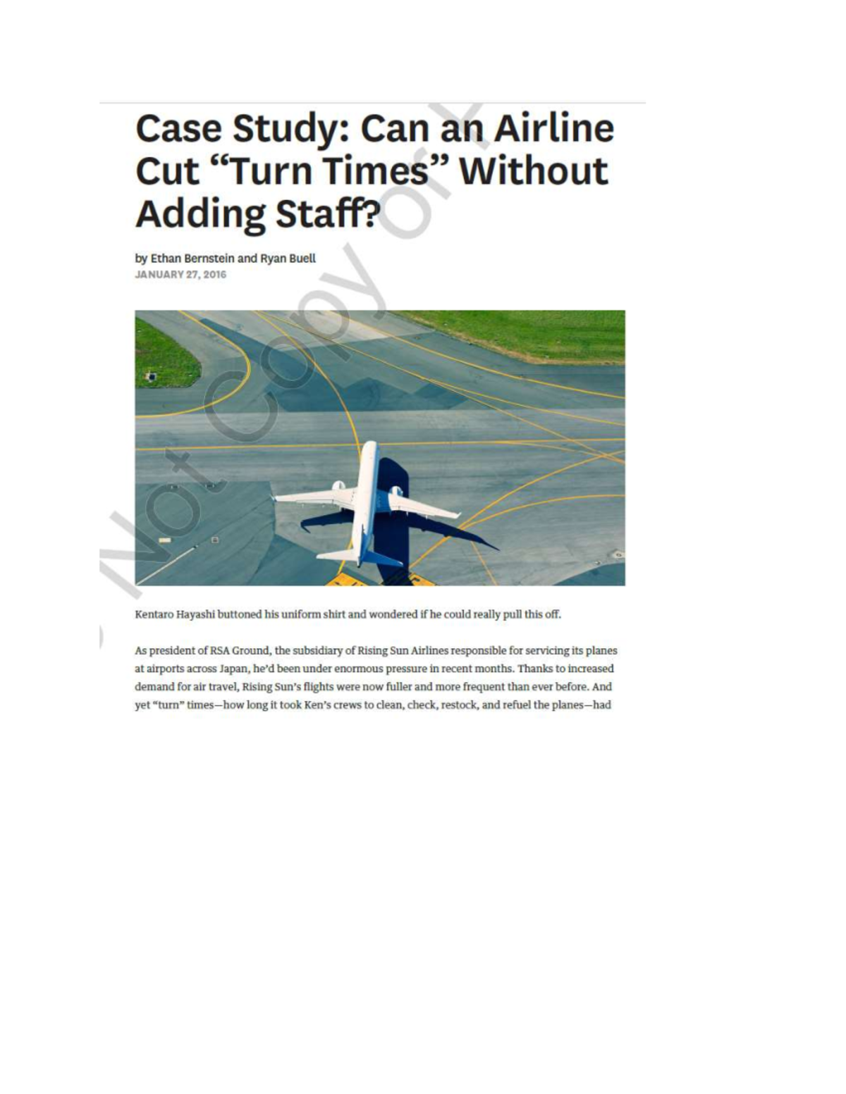 Can an airline cut turn times without adding staff student copy ...