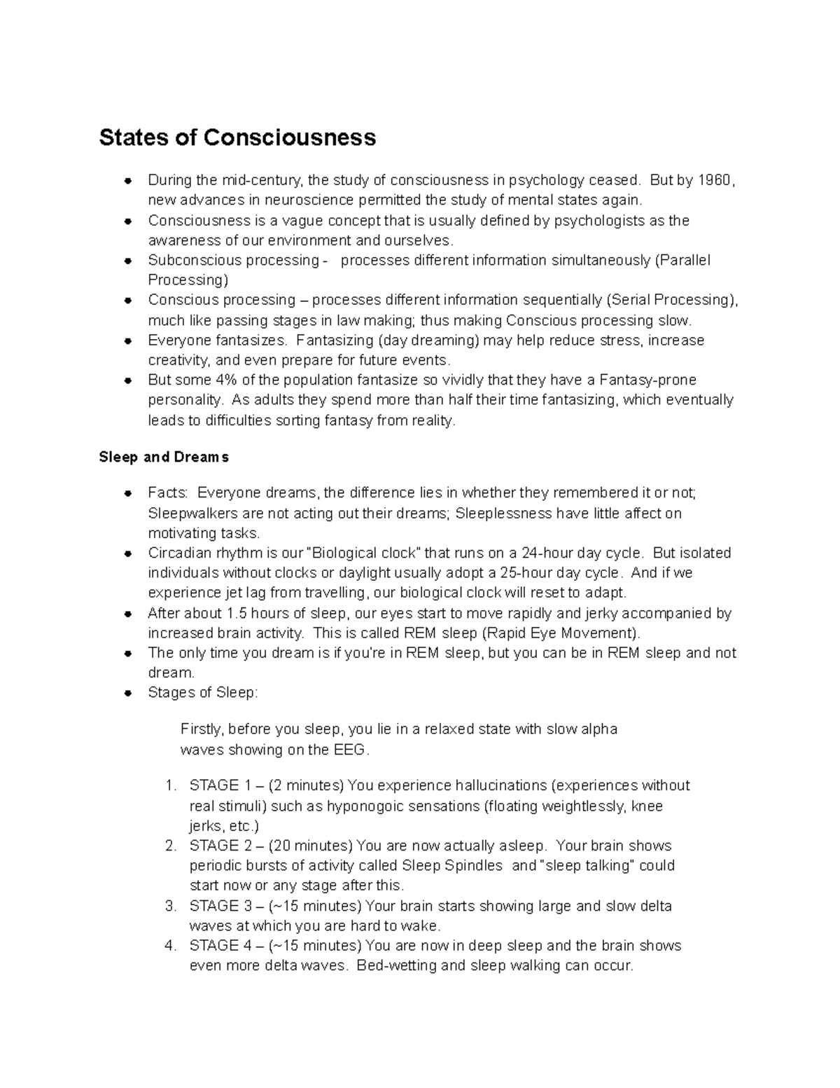 States of Consciousness - But by 1960, new advances in neuroscience ...