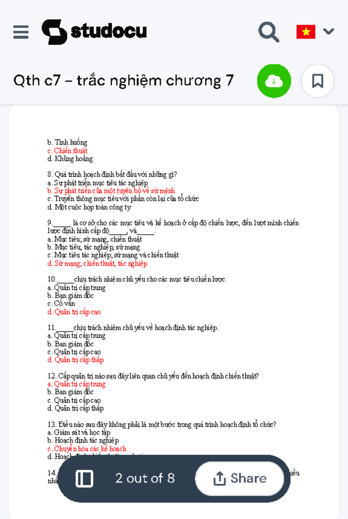Qth c7 - trắc nghiệm chương 7 - CÂU HỎI TRẮC NghiệM Chương 7 1. đề cập đến - Studocu