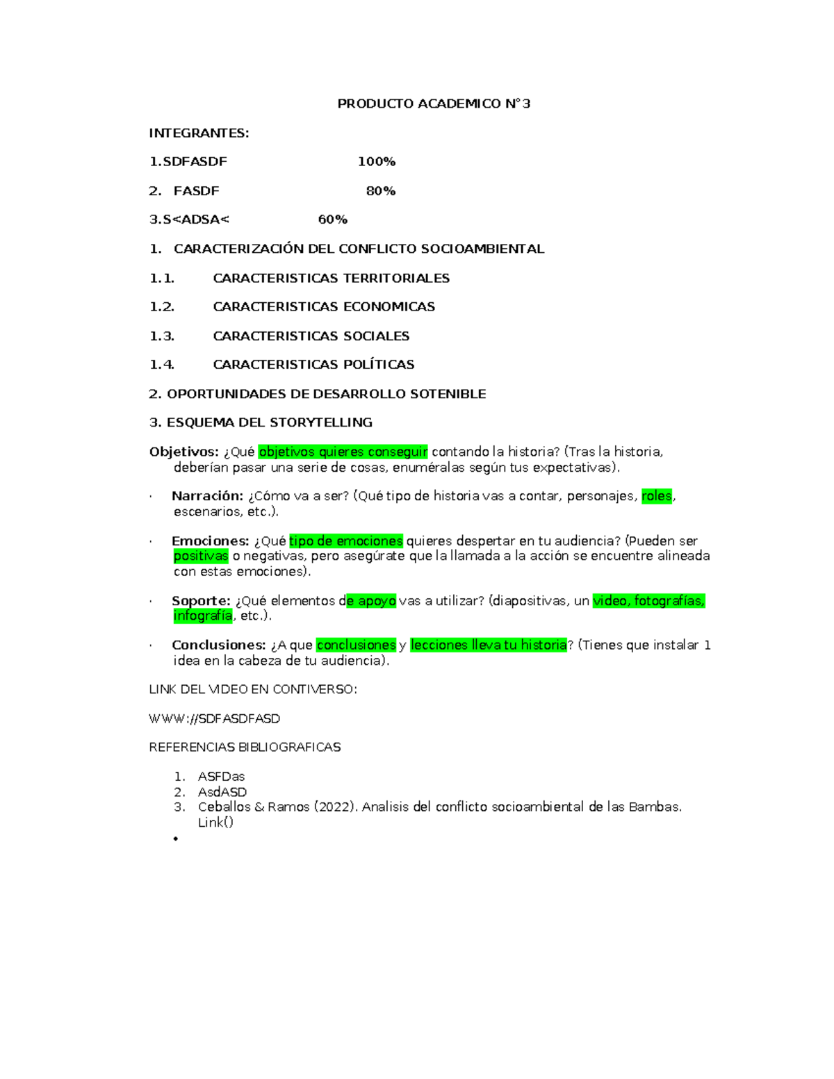 Esquema DEL Producto Academico N 3 trabajo de investigacion monografia - PRODUCTO ACADEMICO N ...