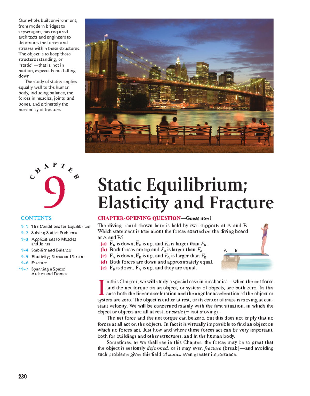 10. Static Equilibrium; Elasticity and Fracture Author Amazon S3 - A B ...