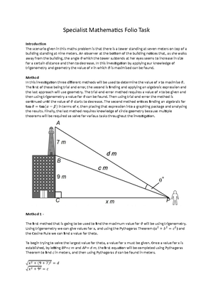 Specialist Math Investigation - matrix, a set of numbers arranged in ...