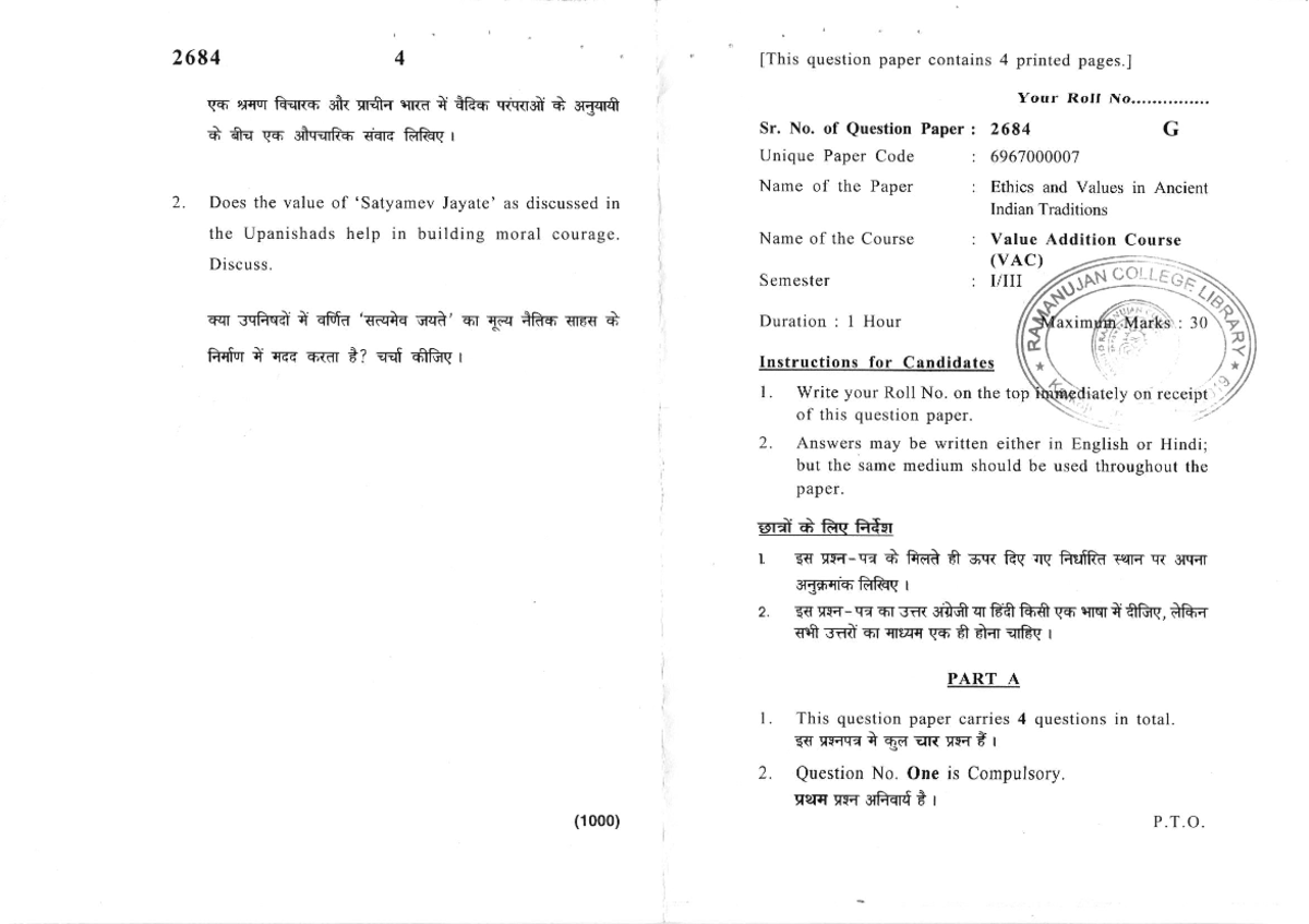 Ethics and Values in Ancient Indian tradia org A4I3 - 2684 4 [This ...