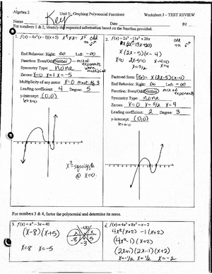 Transformations Packet - Algebra 2 worksheet 4 Name ...