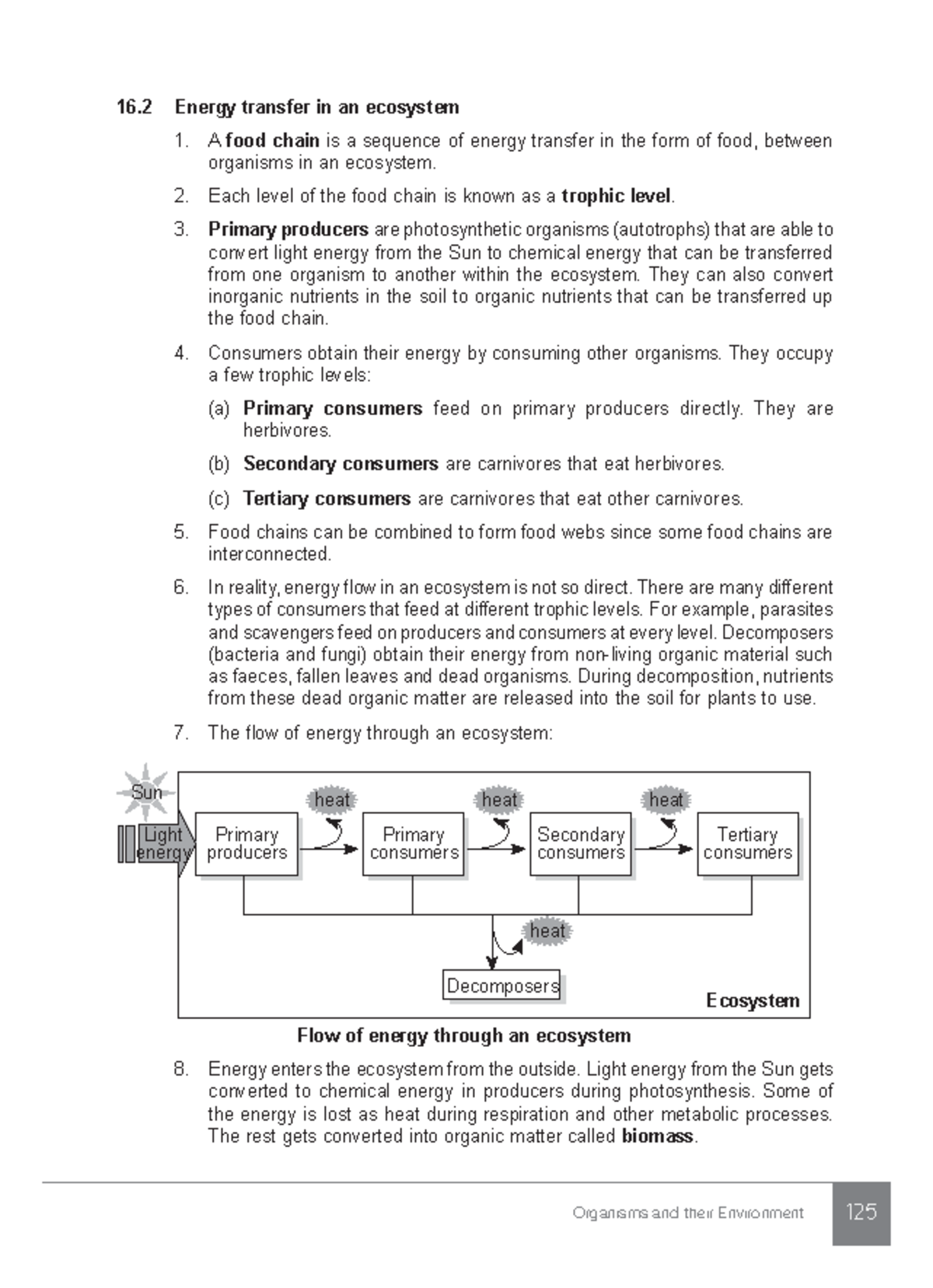 131 - hello - Organisms and their Environment 125 16 Energy transfer in ...