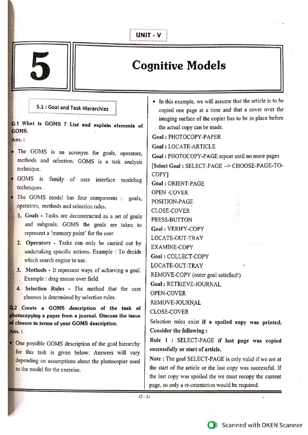 Unit 5 - hci notes - Information technology - Studocu