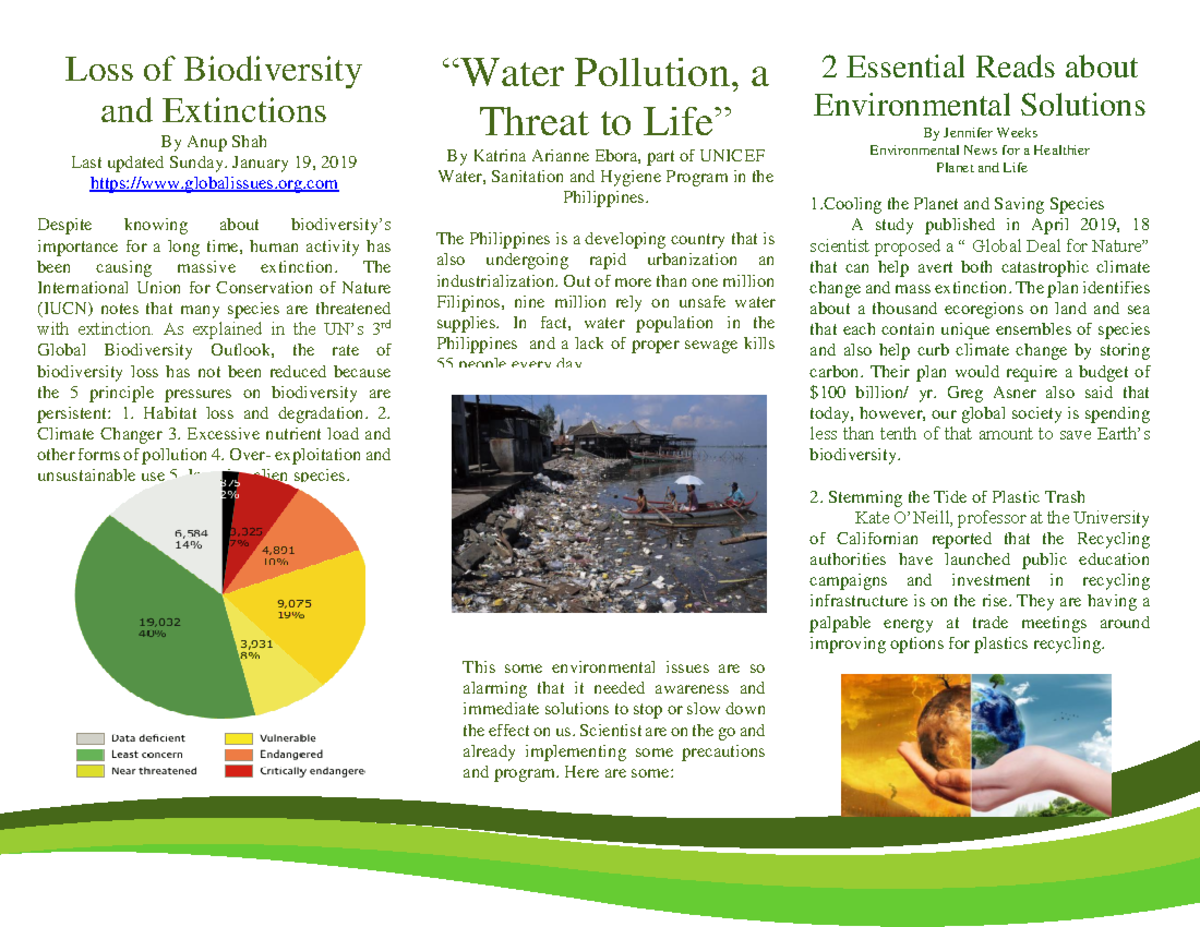 Brochure ABT Nature - love mother earth - Loss of Biodiversity and ...