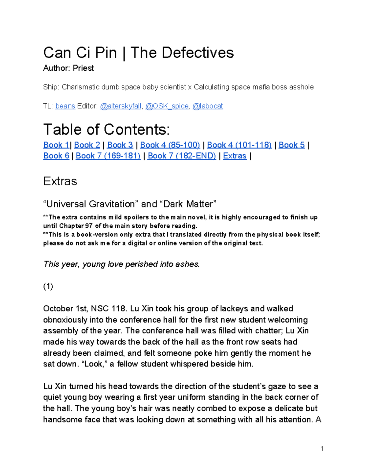 Extras - **This is a book-version only extra that I translated directly ...