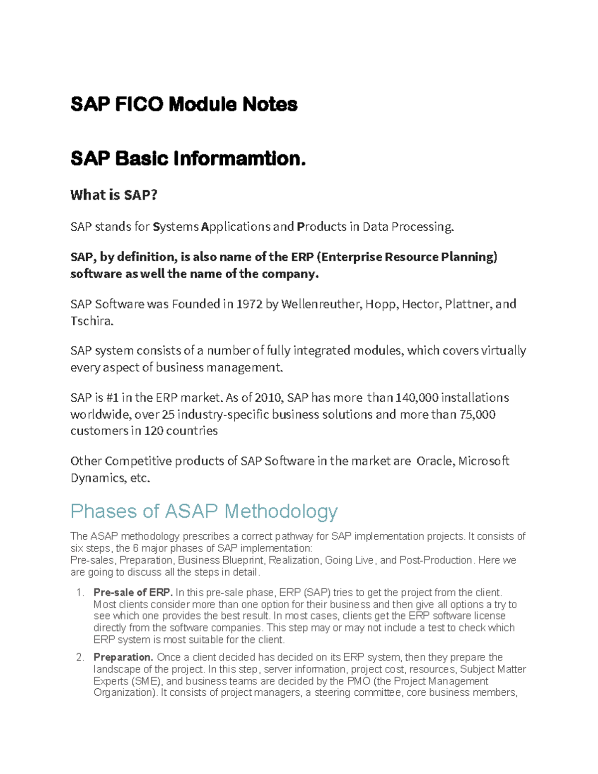 Final Docs With Meaning SAP FICO Module Notes SAP Basic Informamtion final-docs-with-meaning-sap-fico-module-notes-sap-basic-informamtion