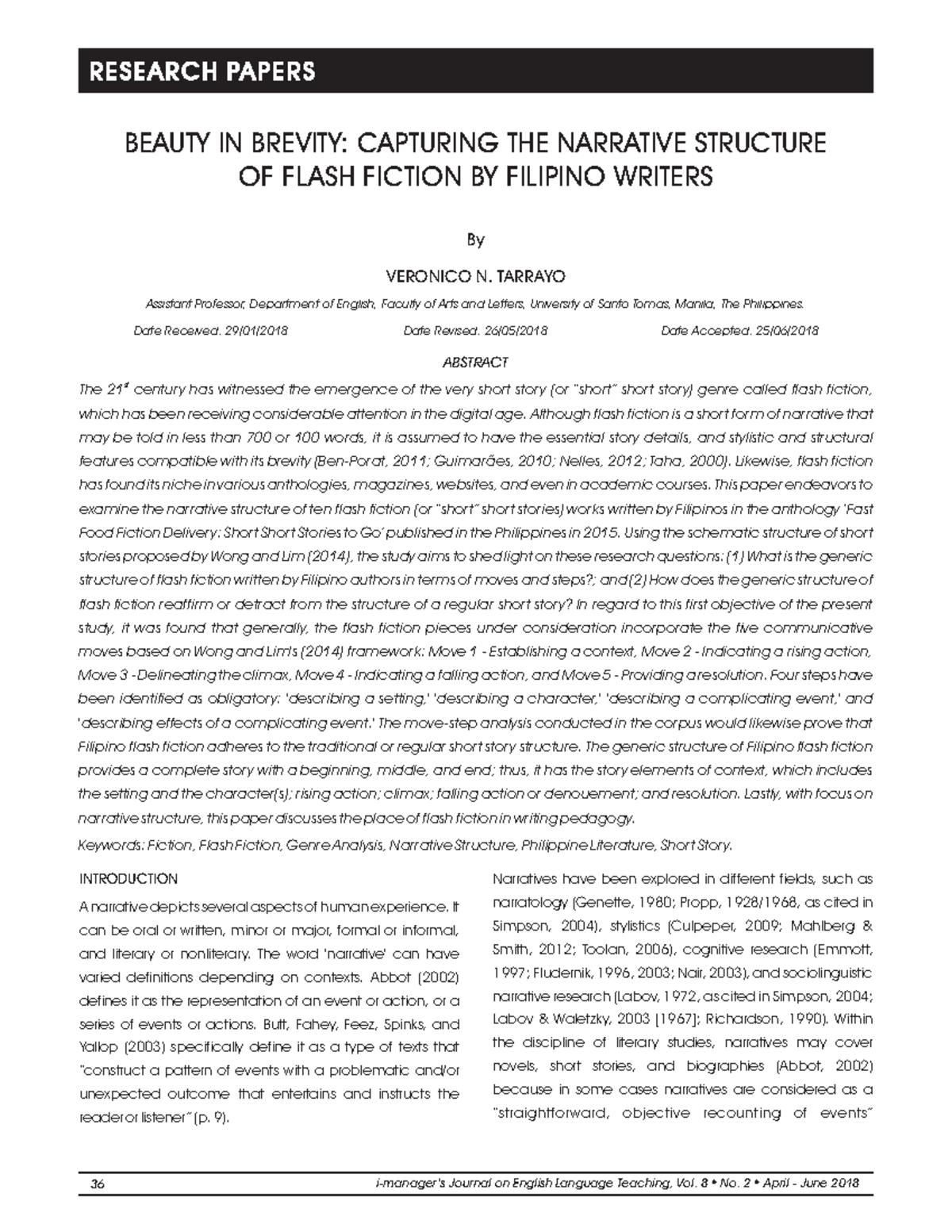 Narrative Structure of Flash Fiction - BEAUTY IN BREVITY: CAPTURING THE ...