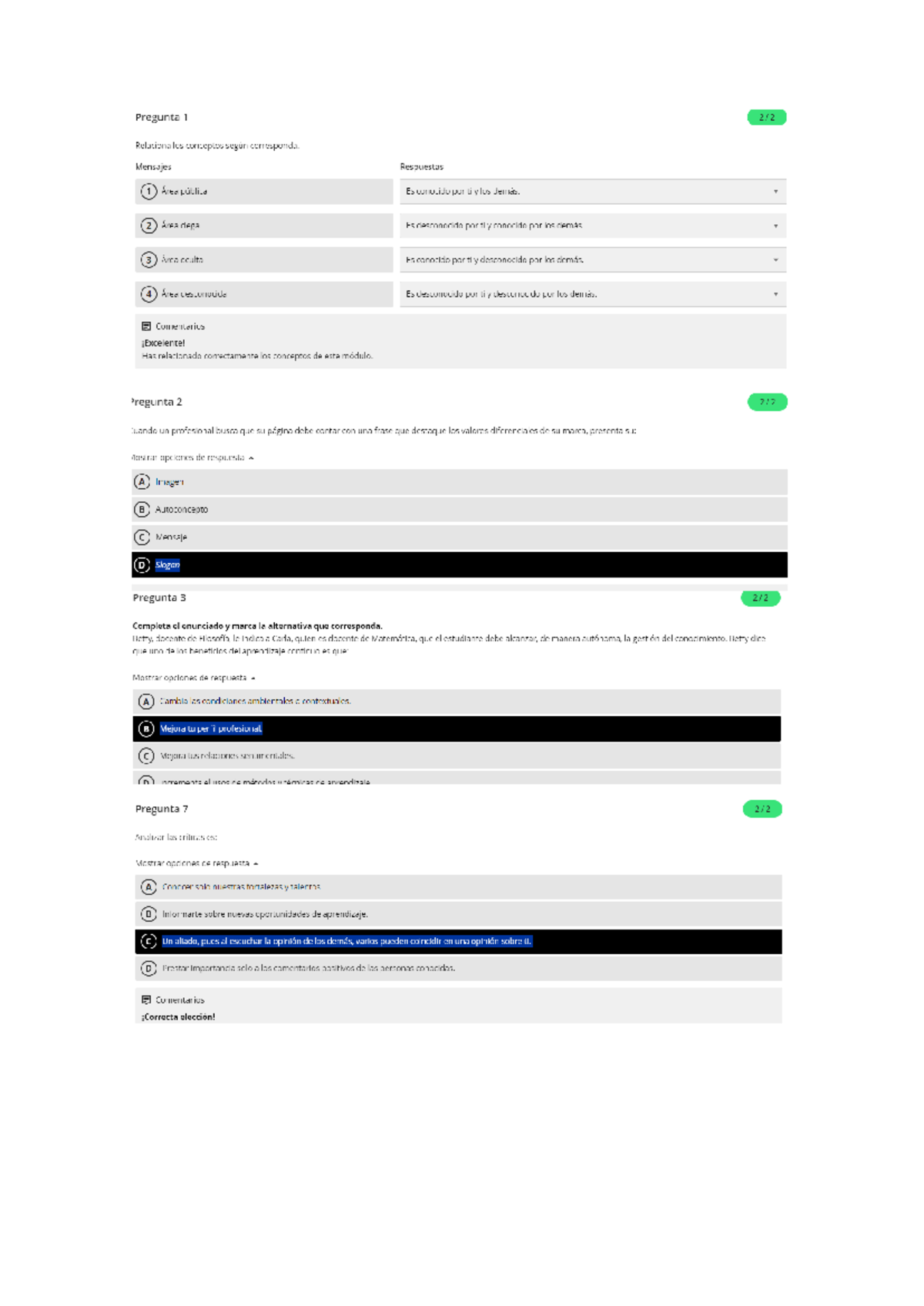 Examen t1,t2 y cuestionarios - Pregunta 1 Relaciona los conceptos según corresponda. Mensajes ...