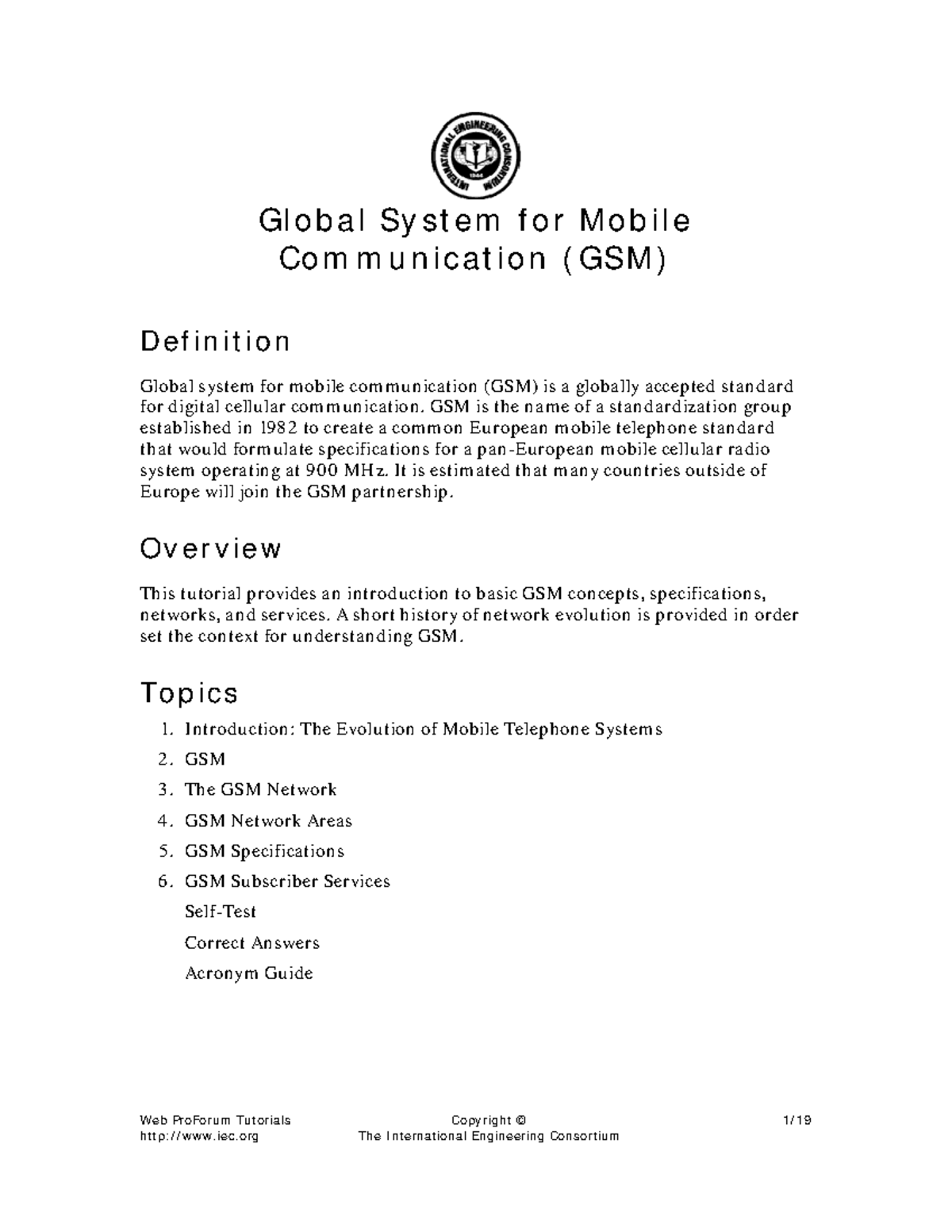 Unit 6- GSM - global system of mobile communications notes for rtu ...