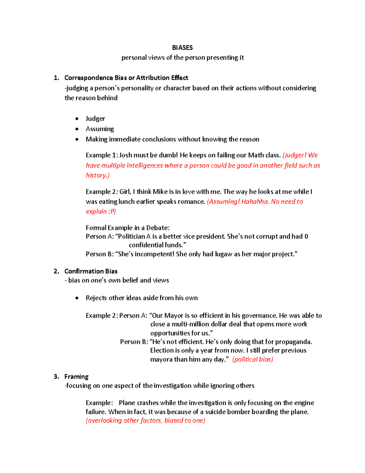 Guide-to-Biases - A guide about debate biases - BIASES personal views ...