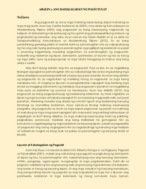 Pagsusuri SA MGA AWIT - SAMPLE - PAGSUSURI SA MGA AWIT NI MAX SURBAN I ...