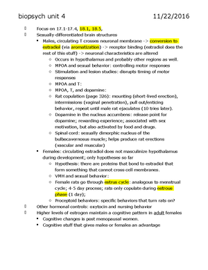 Biopsychology Chapter 1 - Evolution Ultimately there is safety in ...