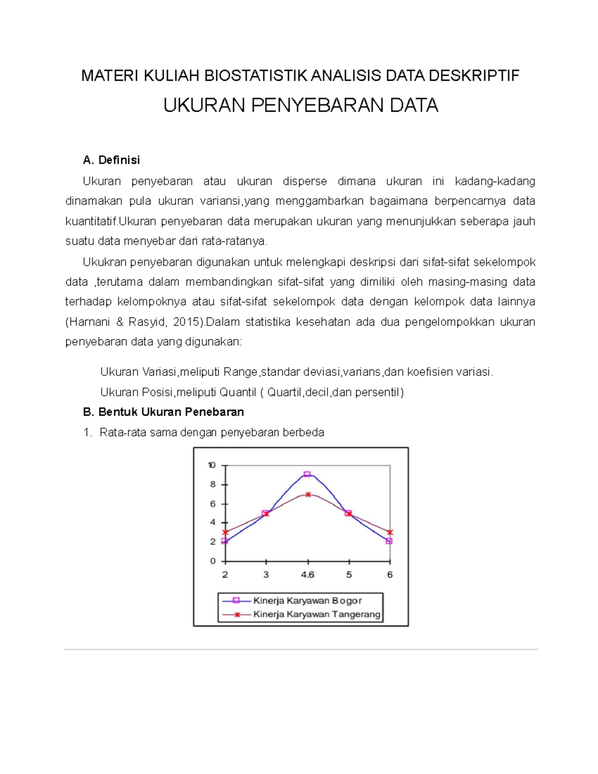 Materi Kuliah Biostatistik Analisis DATA Deskriptif Ukuran Penyebaran ...