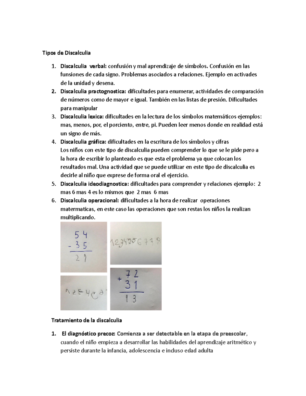 Tipos de Discalculia - Discalculia verbal: confusión y mal aprendizaje ...