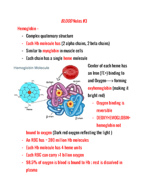 Blood Notes #1 - BLOOD Notes Cardiovascular System Heart, BLOOD, and ...