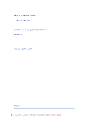 History FORM 2 Notes - Note - IDEAL HISTORY AND GOVERNMENT FORM 2 ...