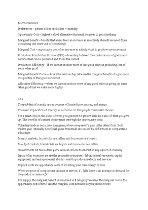 Lesson plan for ECON 1000 - Scarcity Opportunity Cost Trade and Models ...