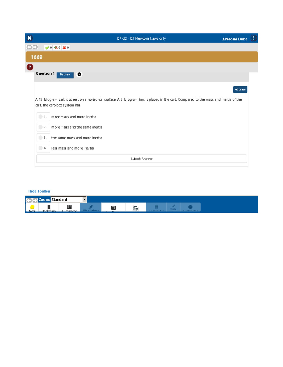 07 Q2 - 03 Newtons Laws only - - Studocu