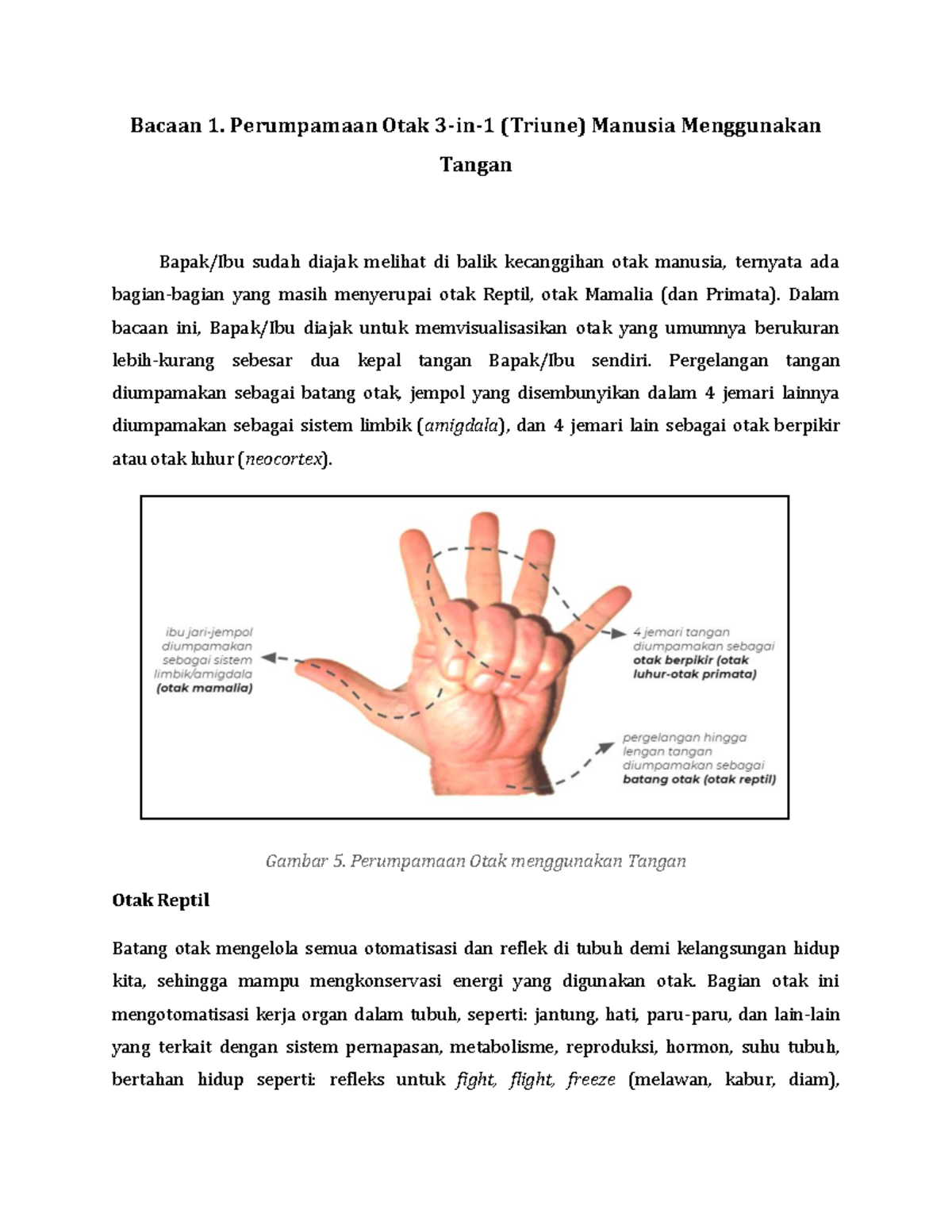 Bacaan 1 - Perumpamaan Otak 3in1 - Bacaan 1. Perumpamaan Otak 3-in-1 ...