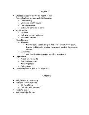 Week 4 Peds Class - notes - Week 4 Peds Class Chapter 23: The Child ...