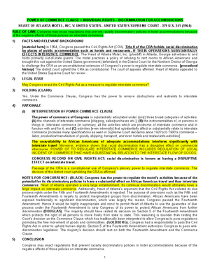 DETAILED Case brief Korematsu & includes detailed class notes - 1 ...