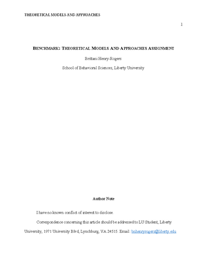 Benchmark Intake Report Initial Interview Assignment - 1 Benchmark Intake Report Part One ...