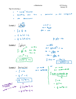 1-26 - slope fields - Class notes - Slope Fields AP Calculus January 26 ...