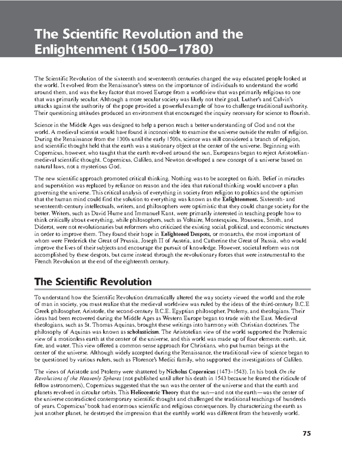 The Scientific Revolution - It evolved from the Renaissance’s stress on ...