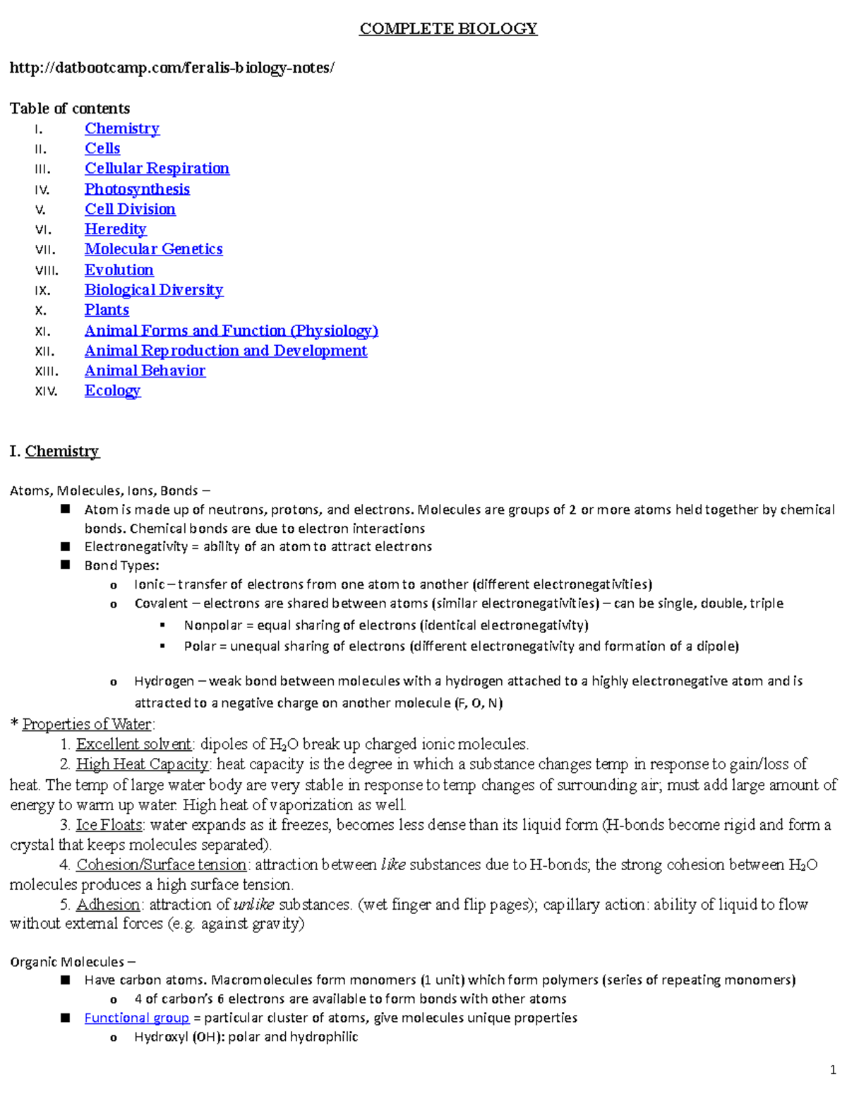 Feralis Biology Notes - bio note for dat preparation - COMPLETE BIOLOGY ...