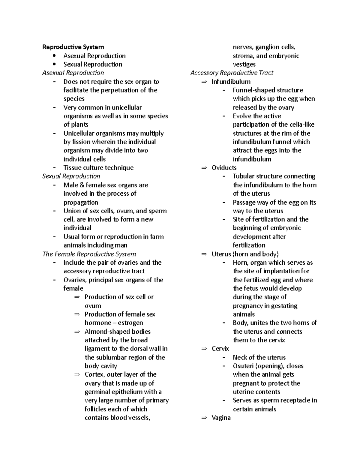 Reproductive System anatomy - Reproductive System Asexual Reproduction ...