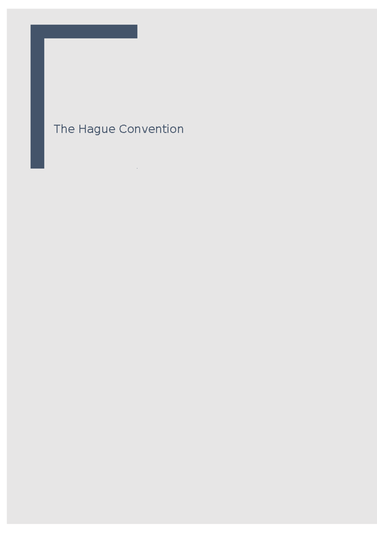 IA3 Hauge Convention - The Hague Convention The United Nations ...