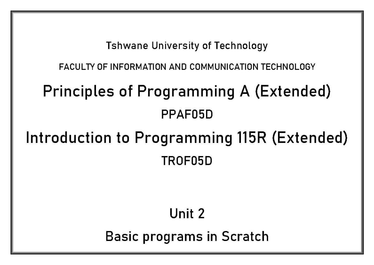 UNIT 2 Scratch Program - ppbf15d - Tshwane University of Technology ...