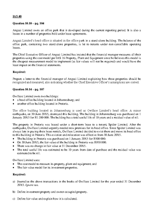 IAS 12 - class example - Income taxes questions (IAS12) - IAS 12 ...