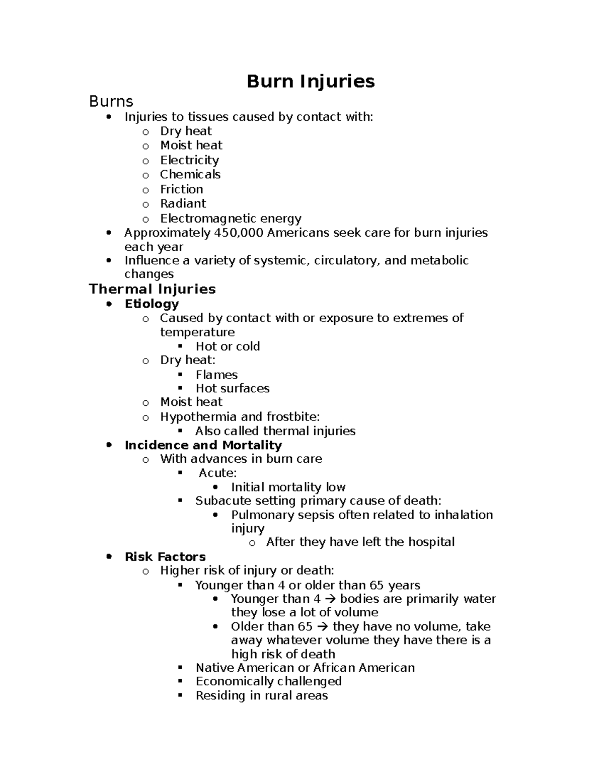 Burn Injuries - Burn Injuries Burns Injuries to tissues caused by ...