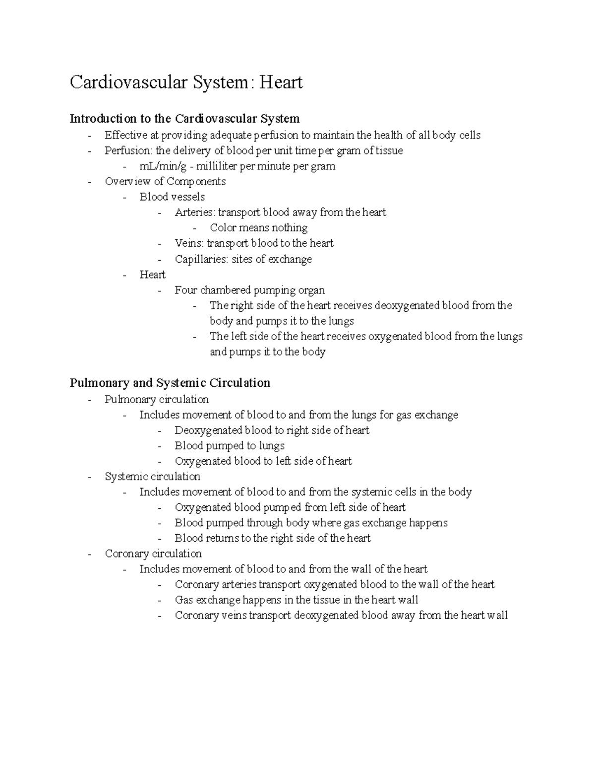 Cardiovascular System Heart - Cardiovascular System: Heart Introduction ...