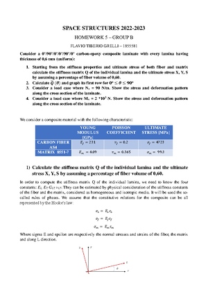 Grelli Exercise 1 - 1) Calculate and compare the specific mechanical ...