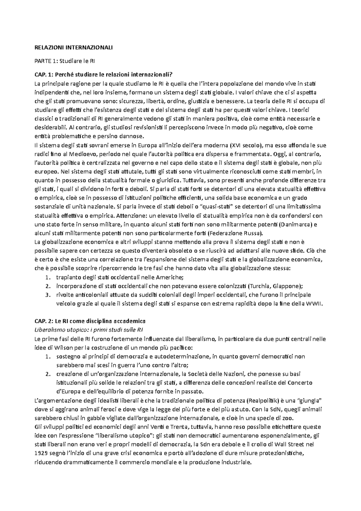 Relazioni Internazionali Jackson Moller Sorensen - RELAZIONI ...