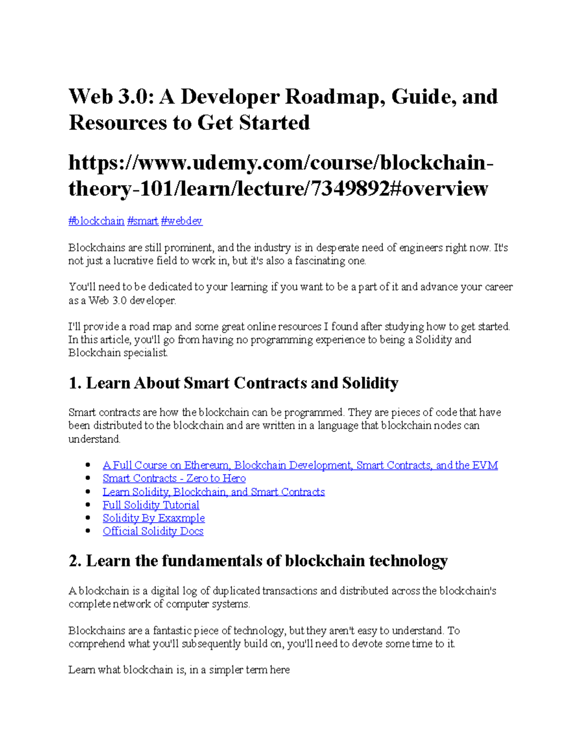 New Microsoft Word Document - Web 3: A Developer Roadmap, Guide, and ...