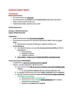 Genetics Final Exam Study Guide - Human and Applied Medical Genetics ...