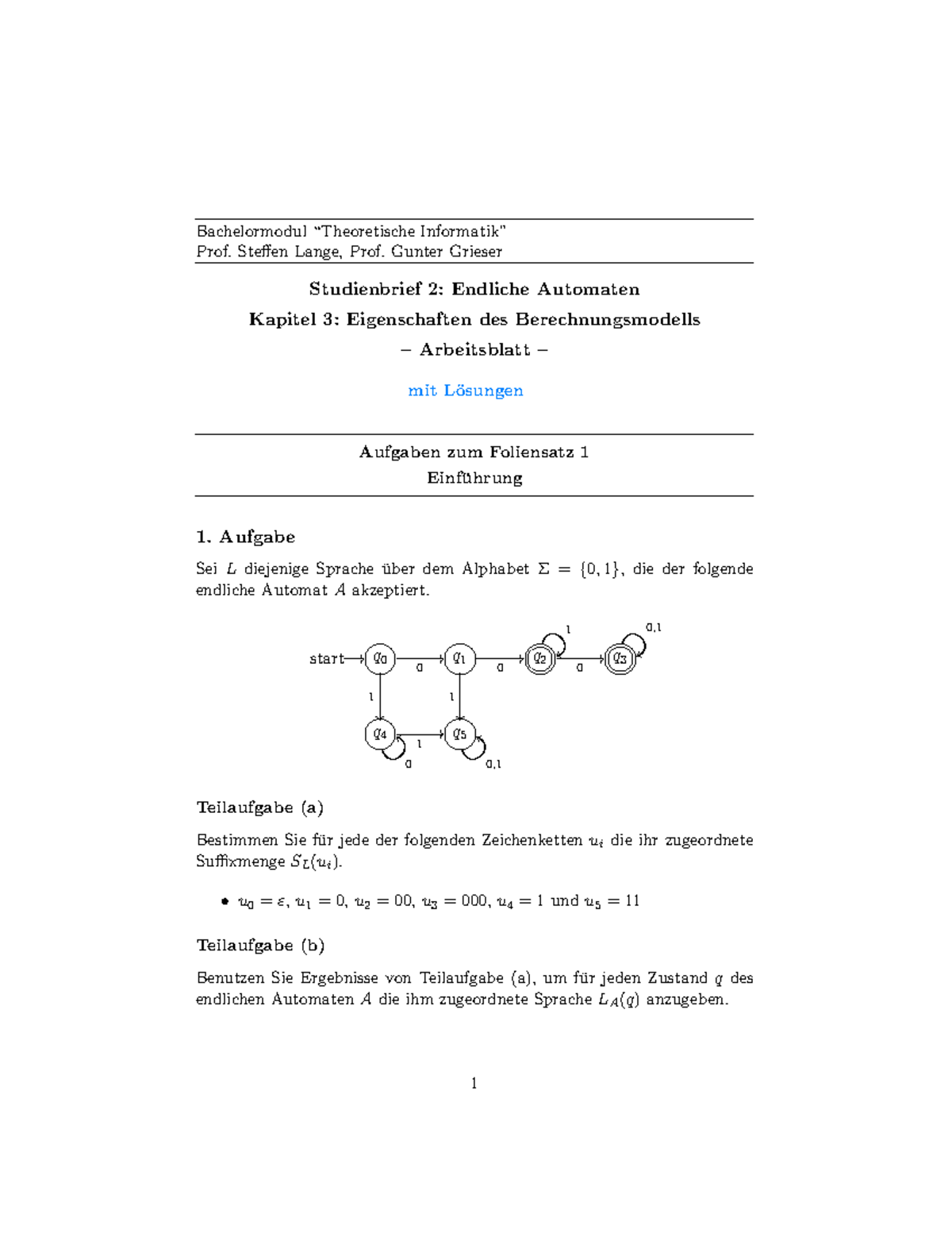 Ti arbeitsblatt 2 3-Minimierung mit Musterlösung - Bachelormodul ...