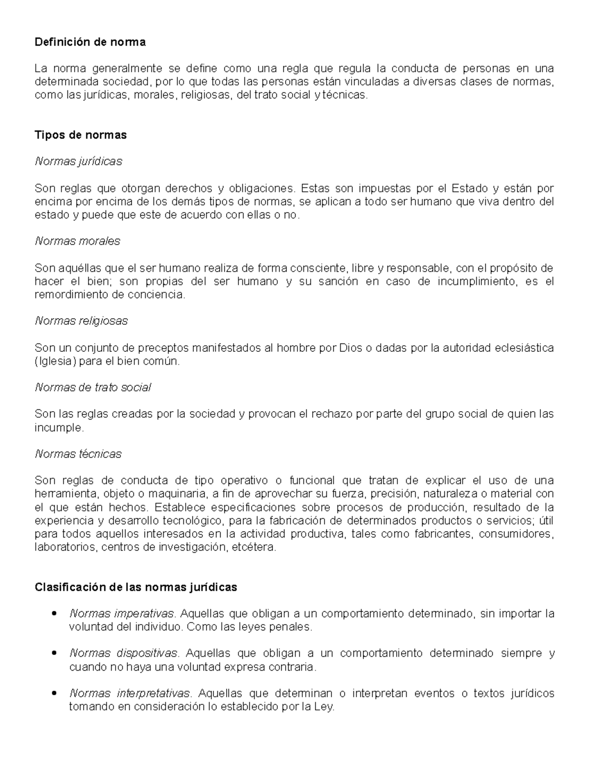 Unidad III Act7 Normas jur Idicas - Definición de norma La norma ...