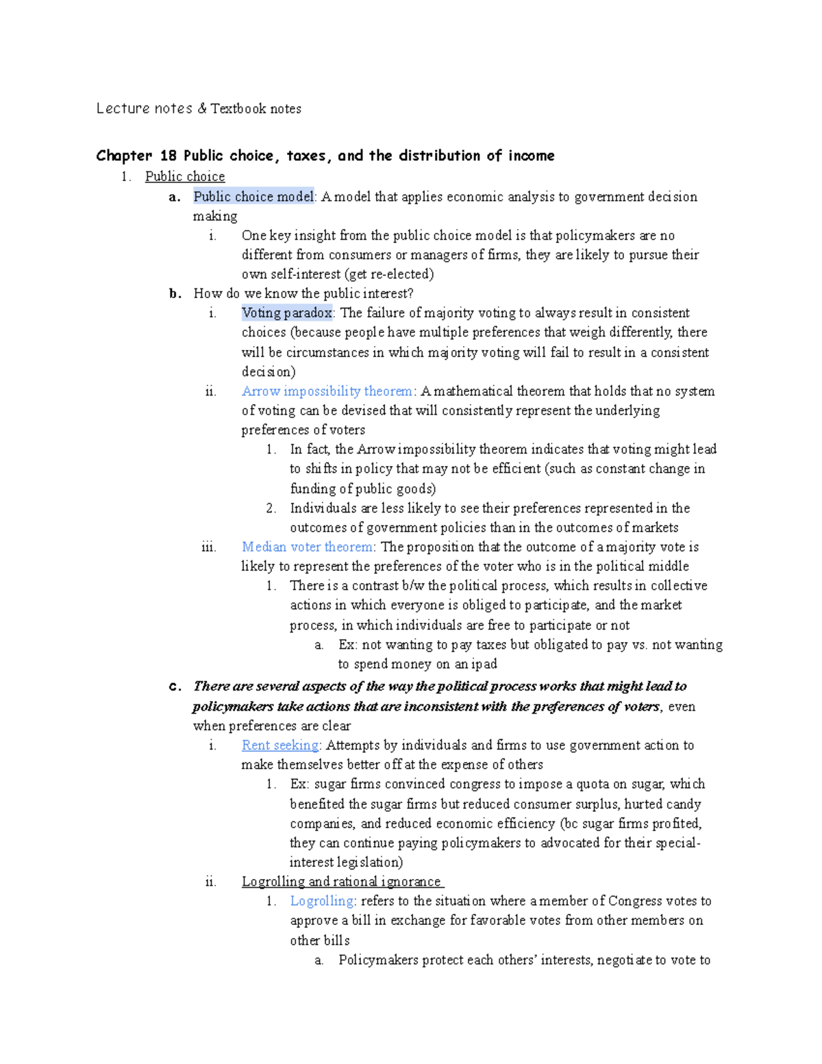 Chapter 18 Baltrusaitiene S Eco 001 Lecture Notes Textbook Notes